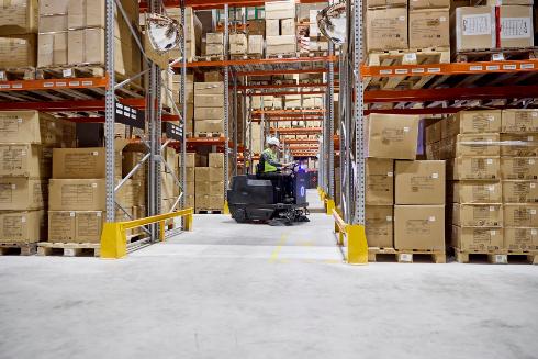 Nilfisk SW3000 Mid Sized Ride On Sweeper - CleanQuip